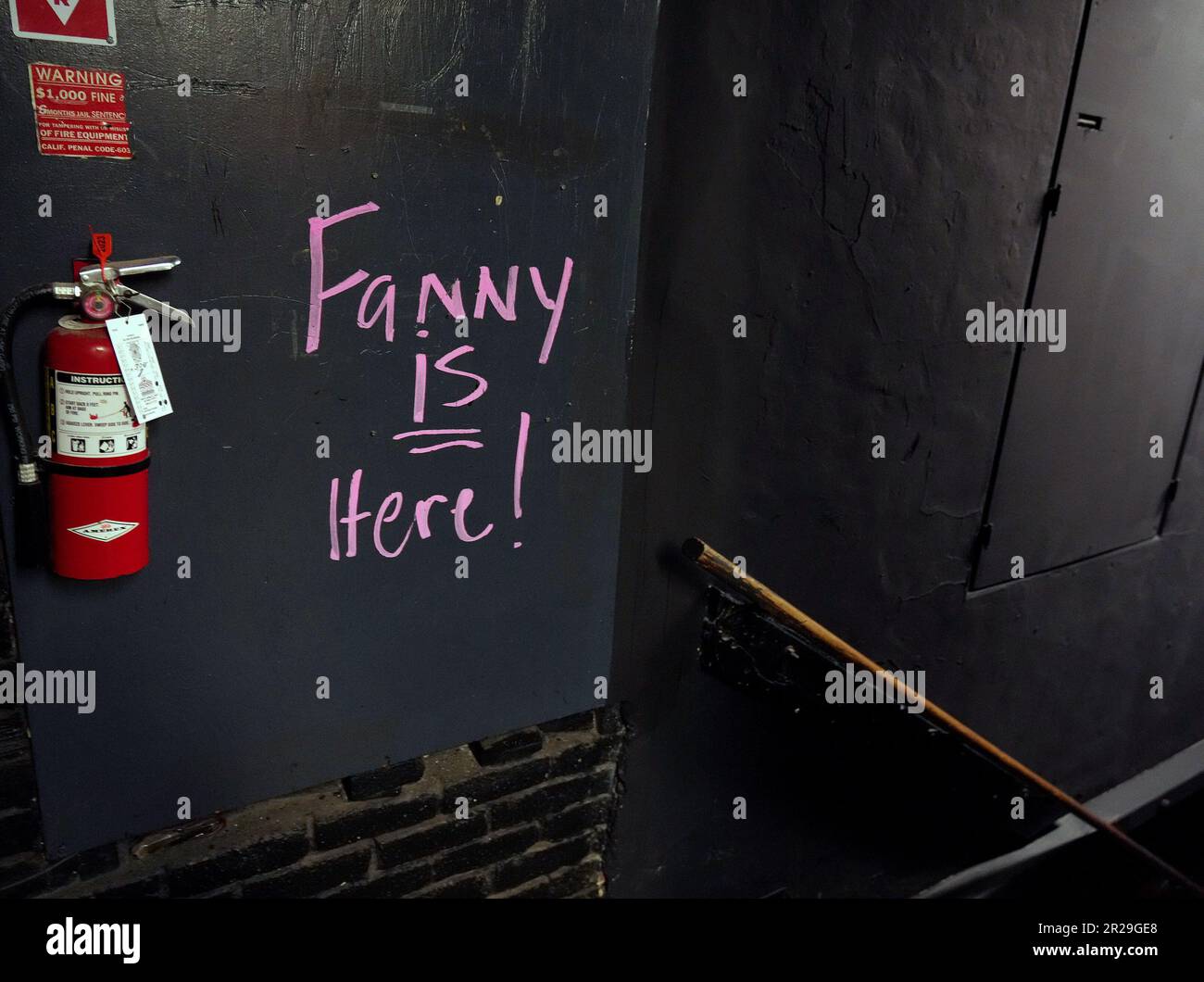 Los Angeles, USA. 17th May, 2023. Sign inside at the FANNY 50th ...