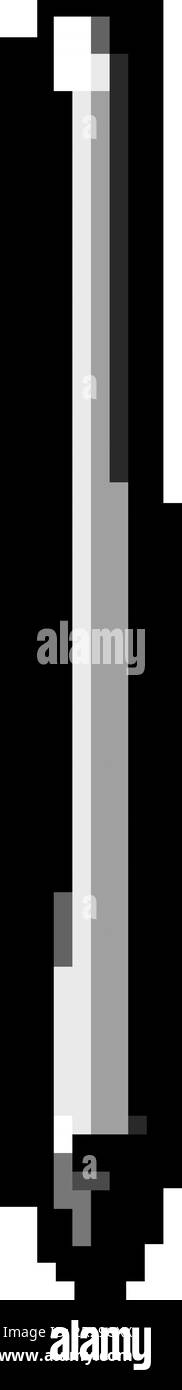 drawing stylus pen game pixel art vector illustration Stock Vector ...