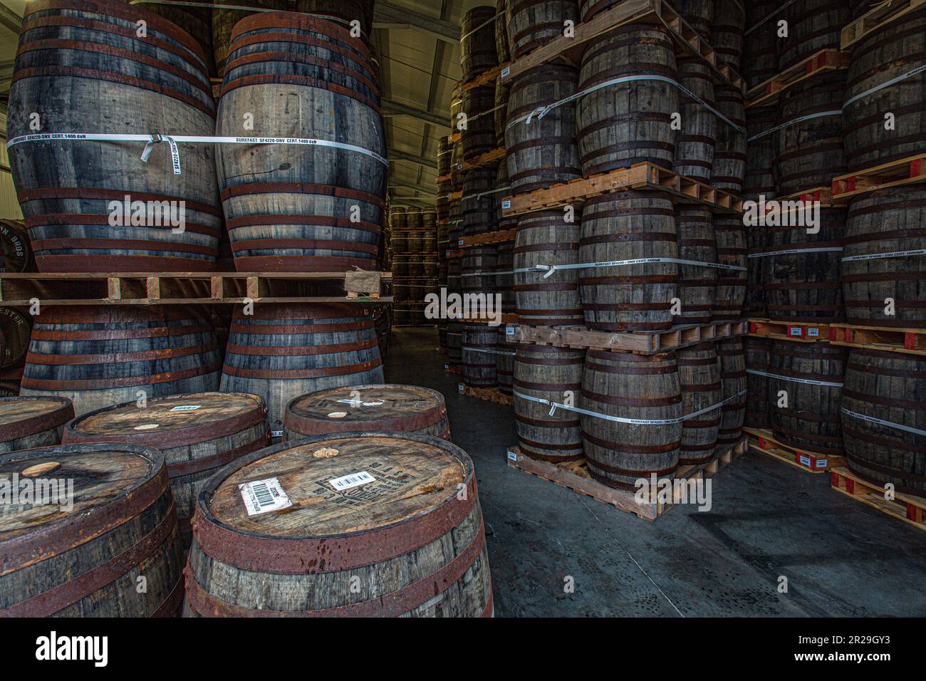 Isle of Harris of Harris Distillery: Reserved casks maturing in the ...