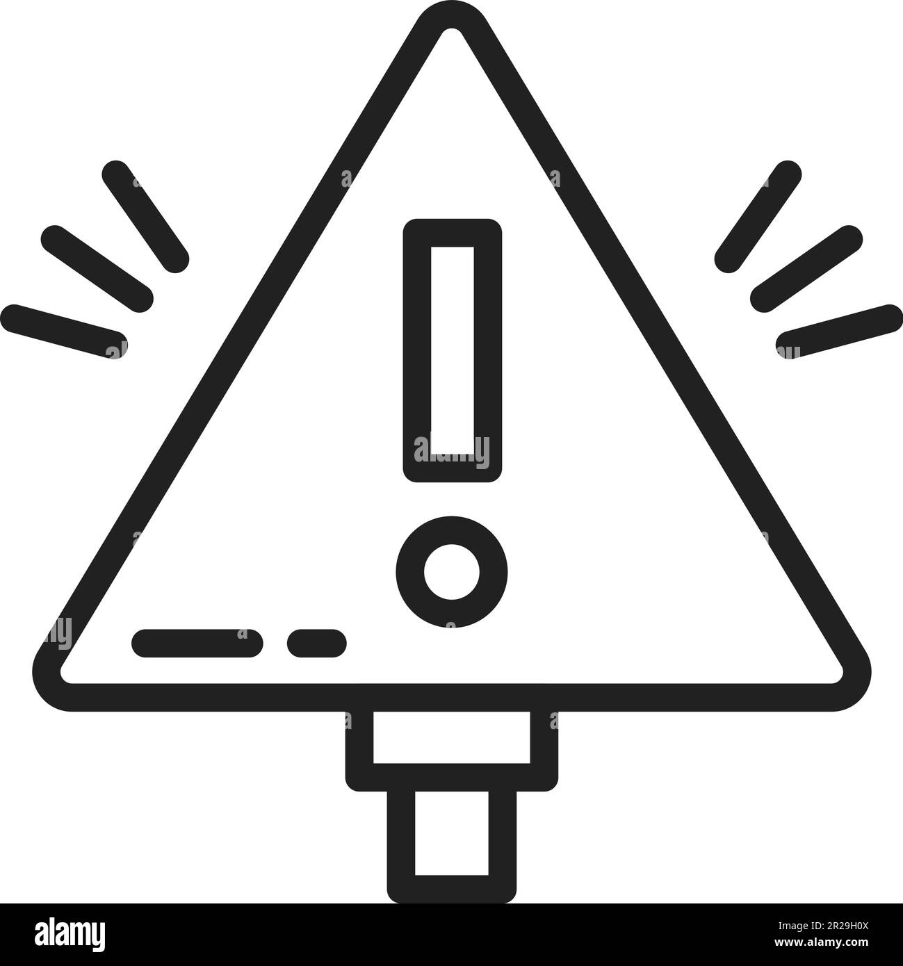 Warning Sign icon vector image Stock Vector Image & Art - Alamy