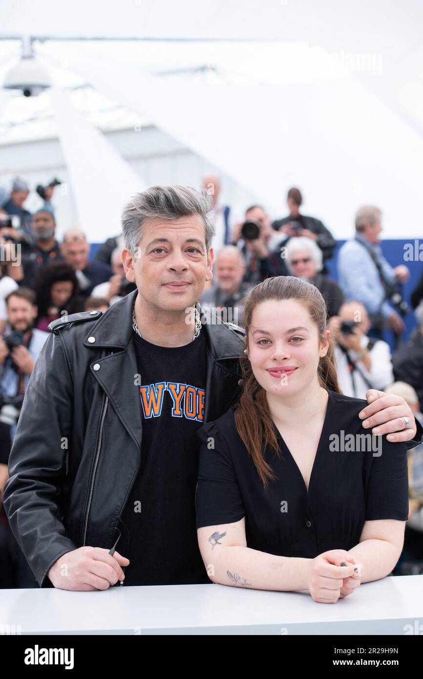 Cannes, France. 18th May, 2023. Benjamin Biolay and Anna Biolay ...