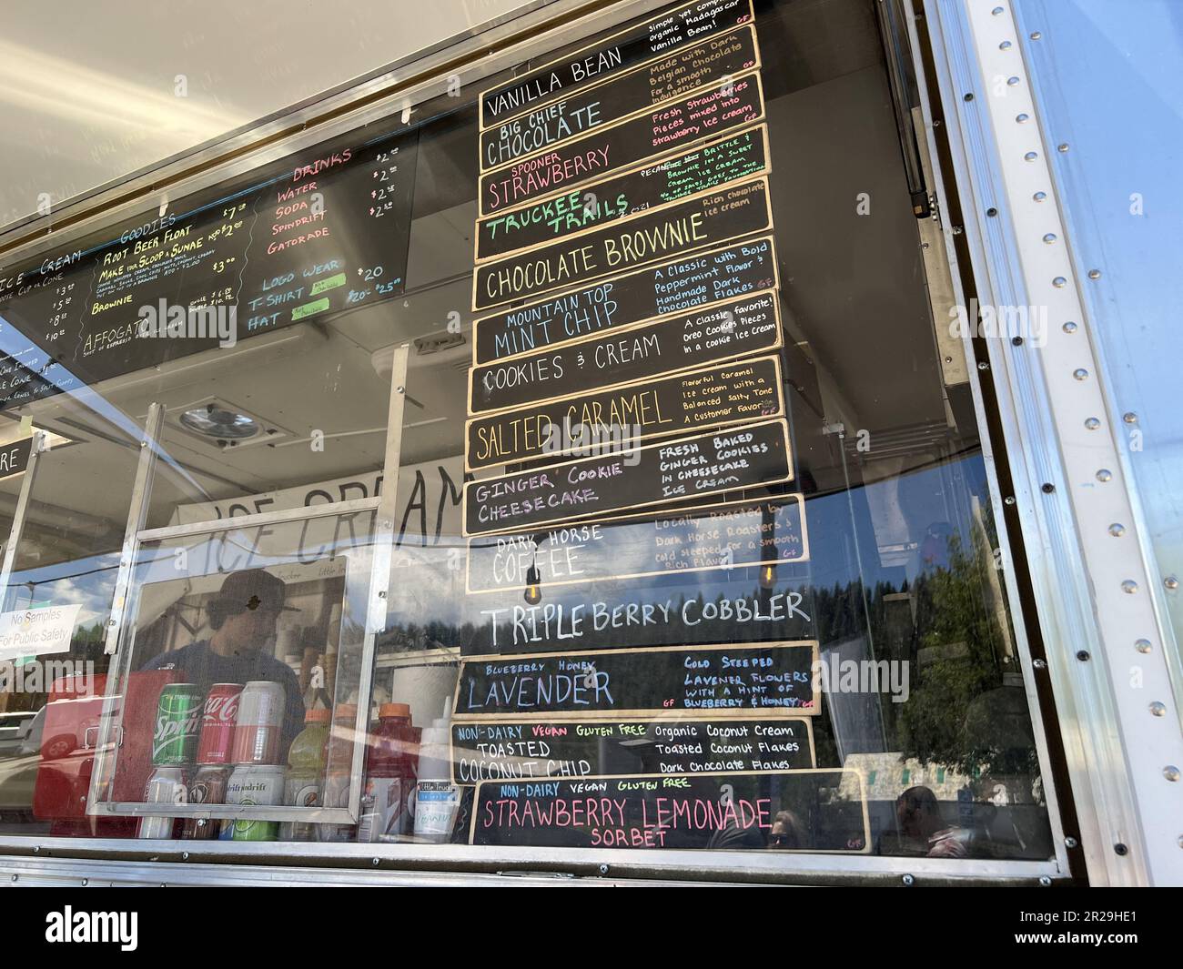 Ice Cream Truck Menu 2022