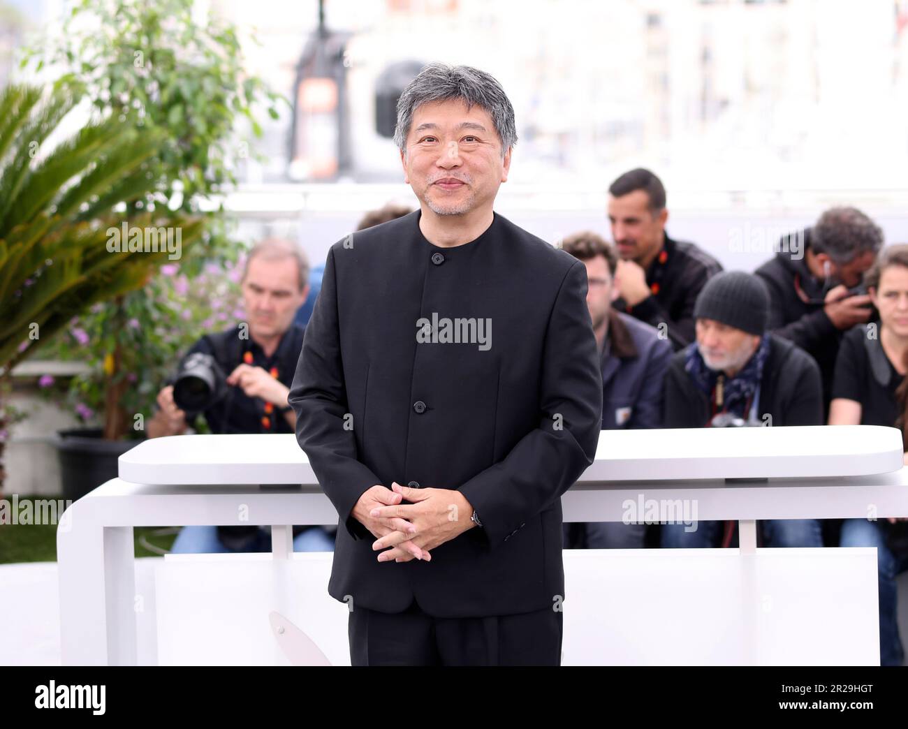 Director Hirokazu Koreeda poses for photographers at the photo call for ...