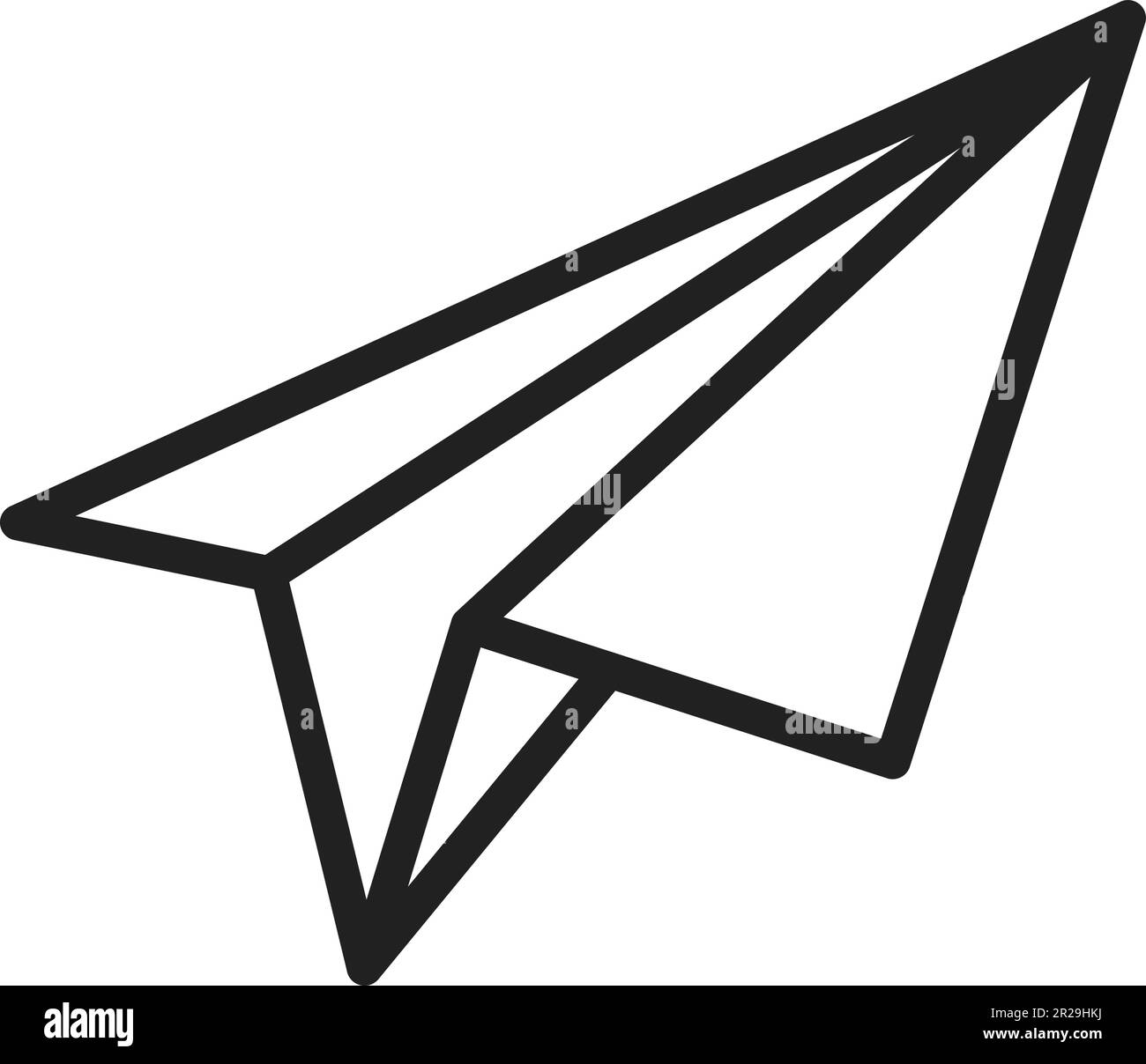 Paper Plane icon vector image Stock Vector Image & Art - Alamy