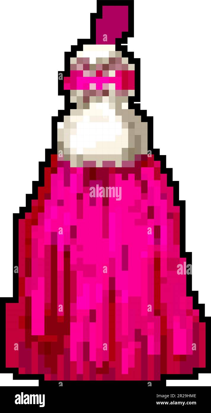 fabric tassel rope game pixel art vector illustration Stock Vector ...