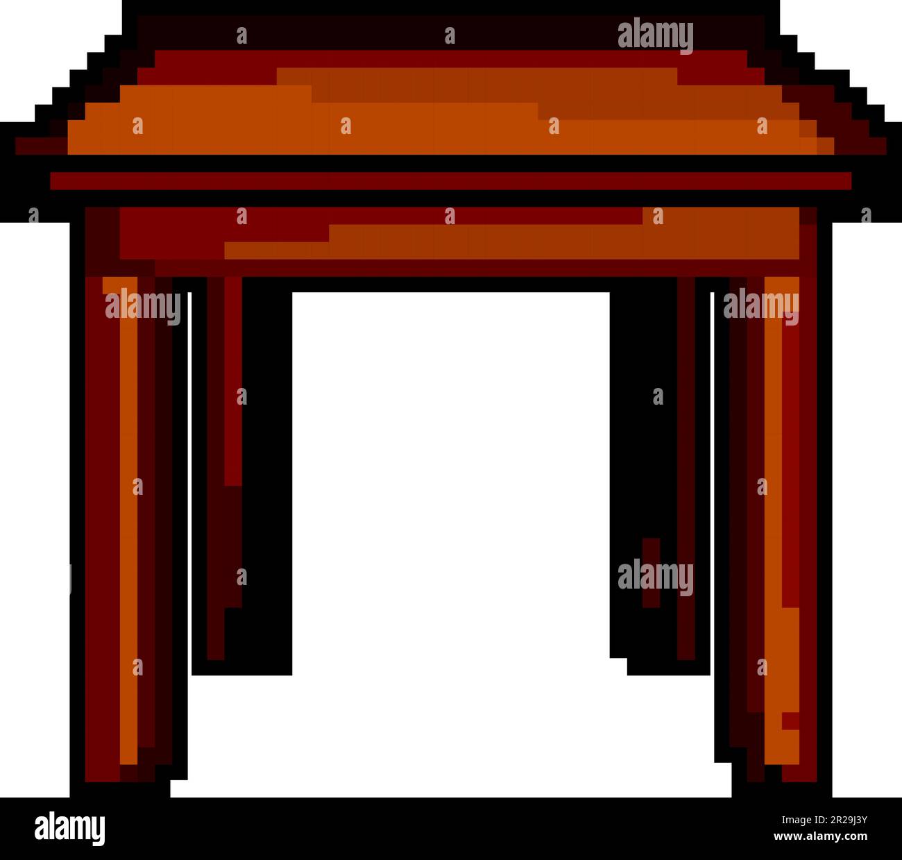 modern table dining game pixel art vector illustration Stock Vector ...