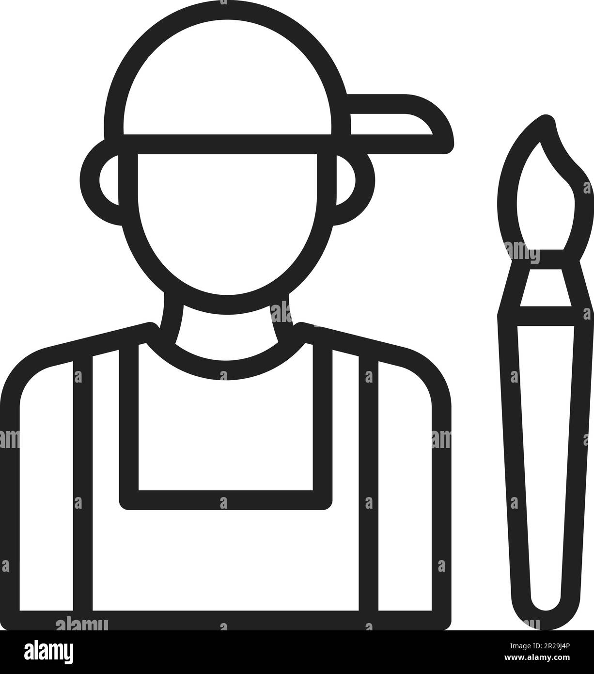 Painter icon vector image Stock Vector Image & Art - Alamy