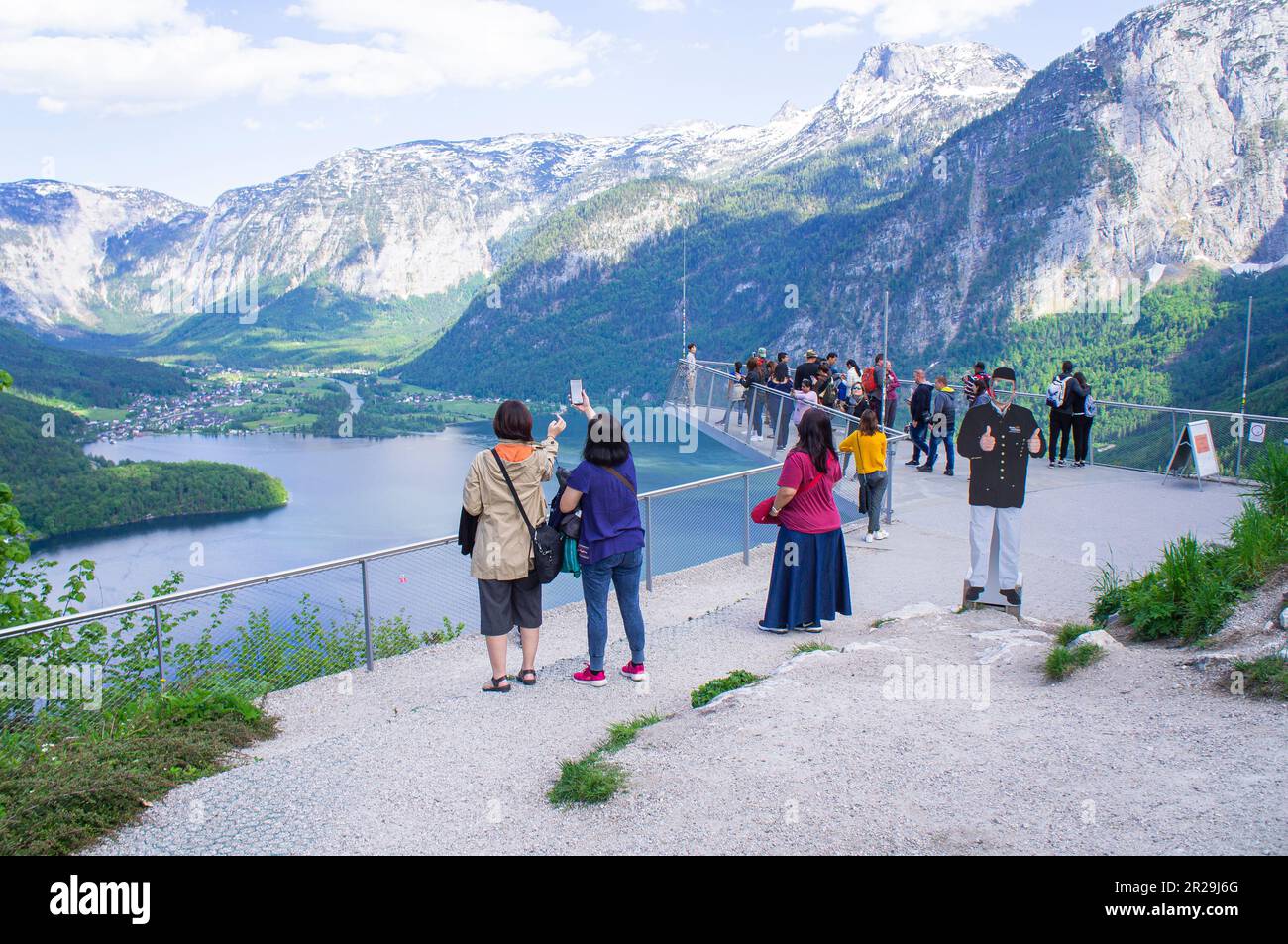 The observation platform near the restaurant by the upper lift station ...