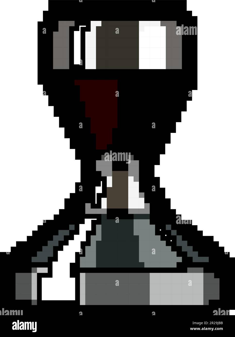 barista tamper coffee game pixel art vector illustration Stock Vector ...