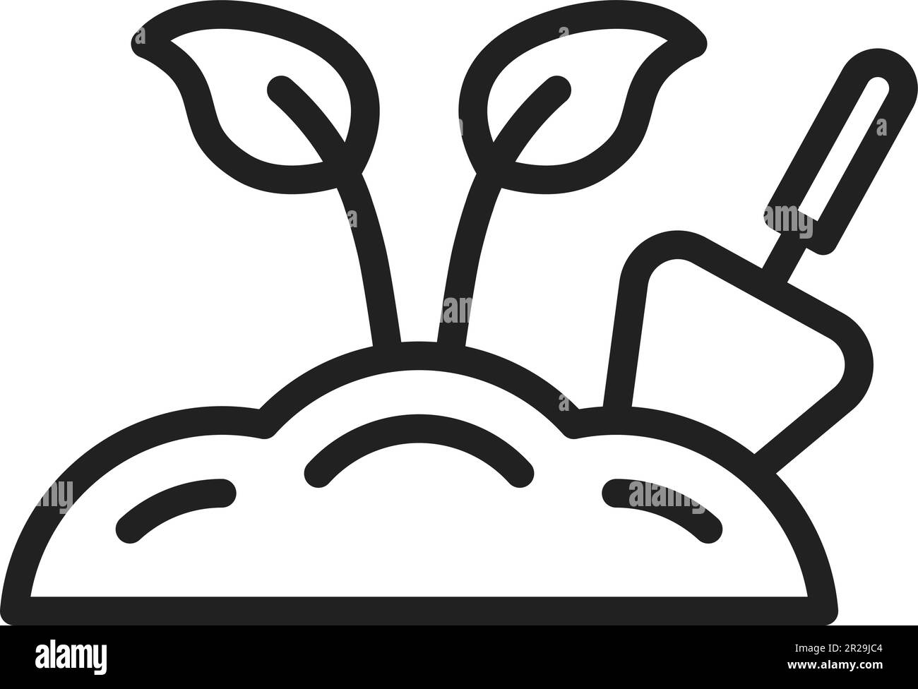 Planting the soil Black and White Stock Photos & Images - Alamy