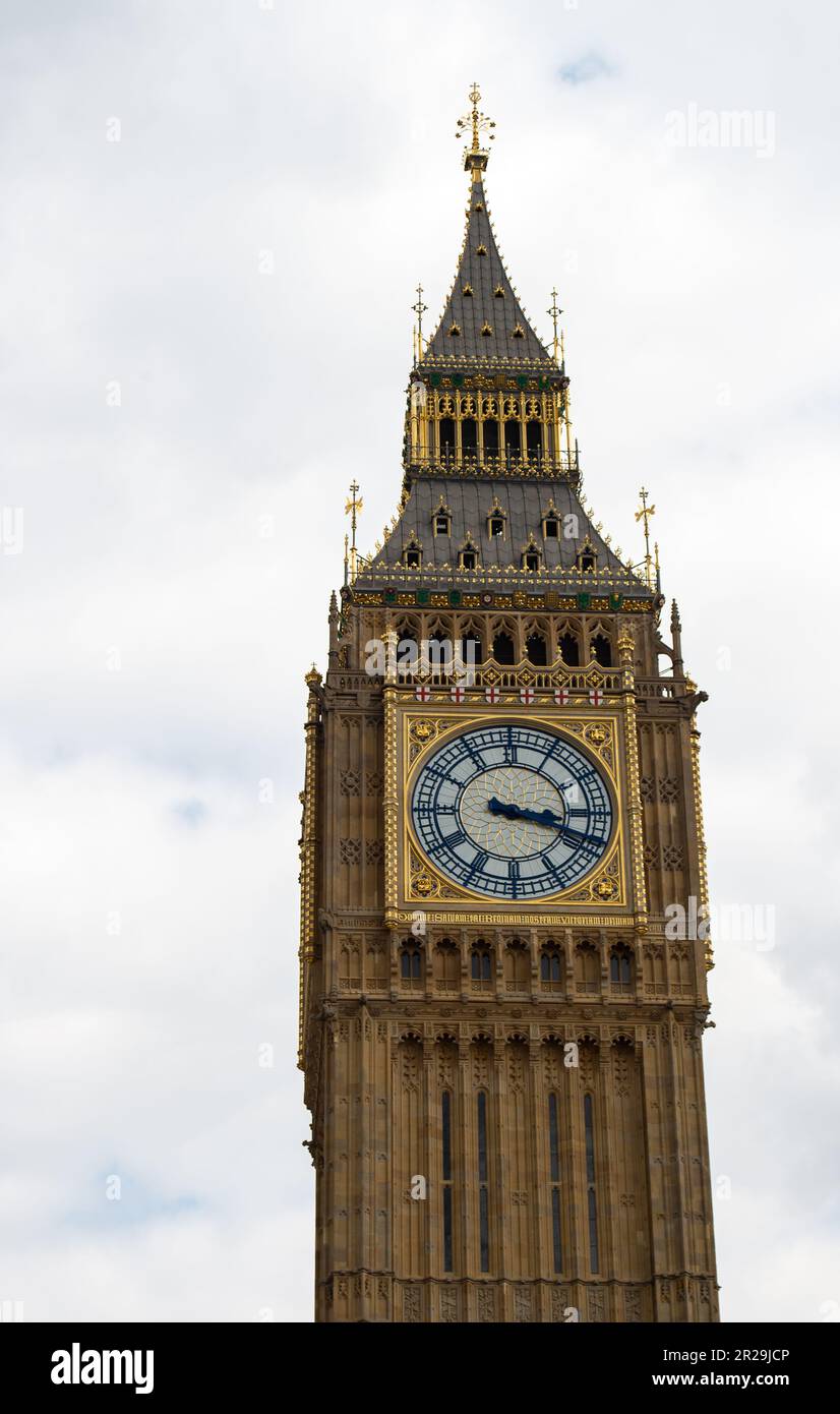 Westminster, London, UK. 17th May, 2023. Big Ben at the Palace of ...