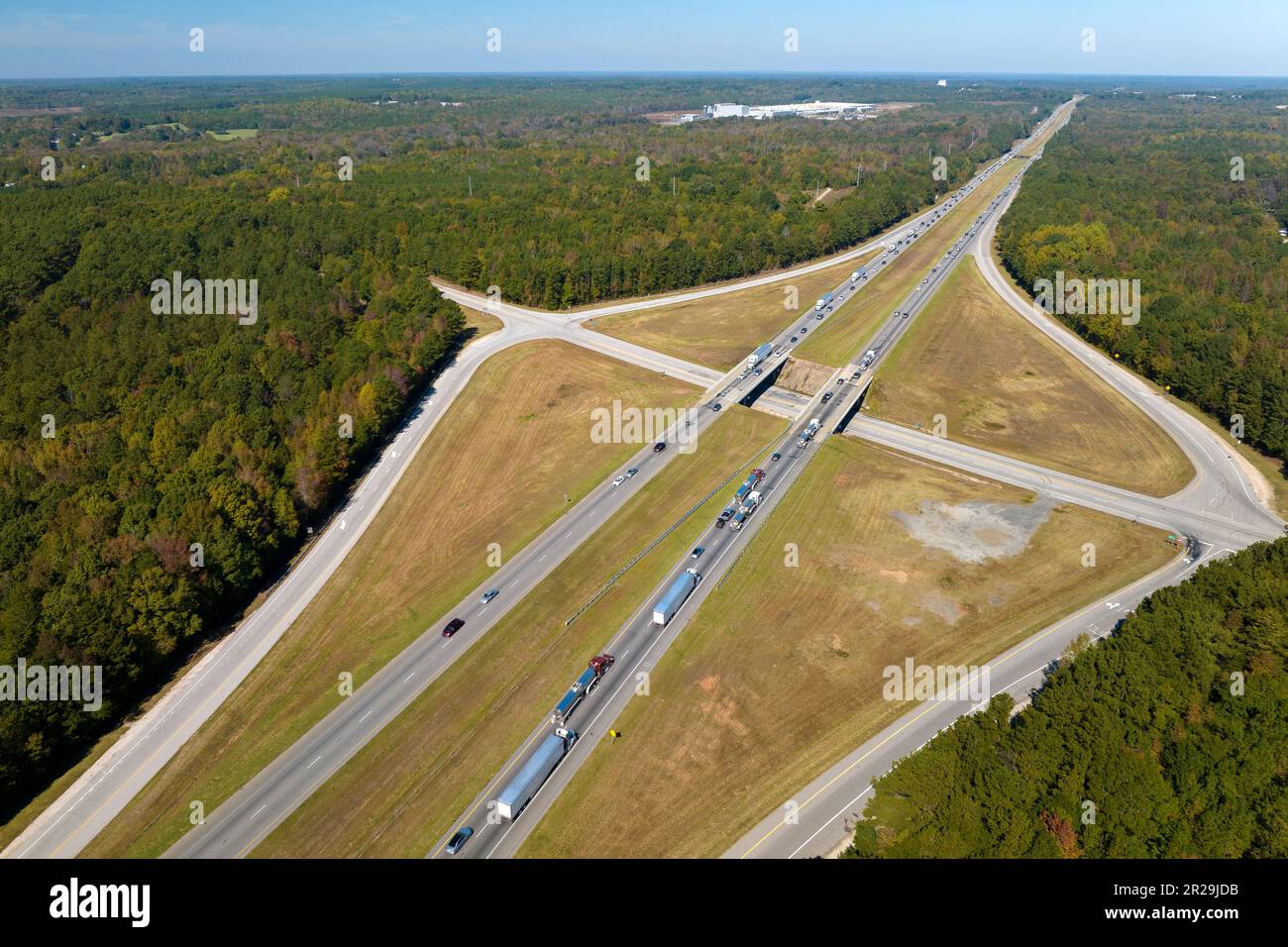 Aerial overhead trucks bridge hi-res stock photography and images - Alamy