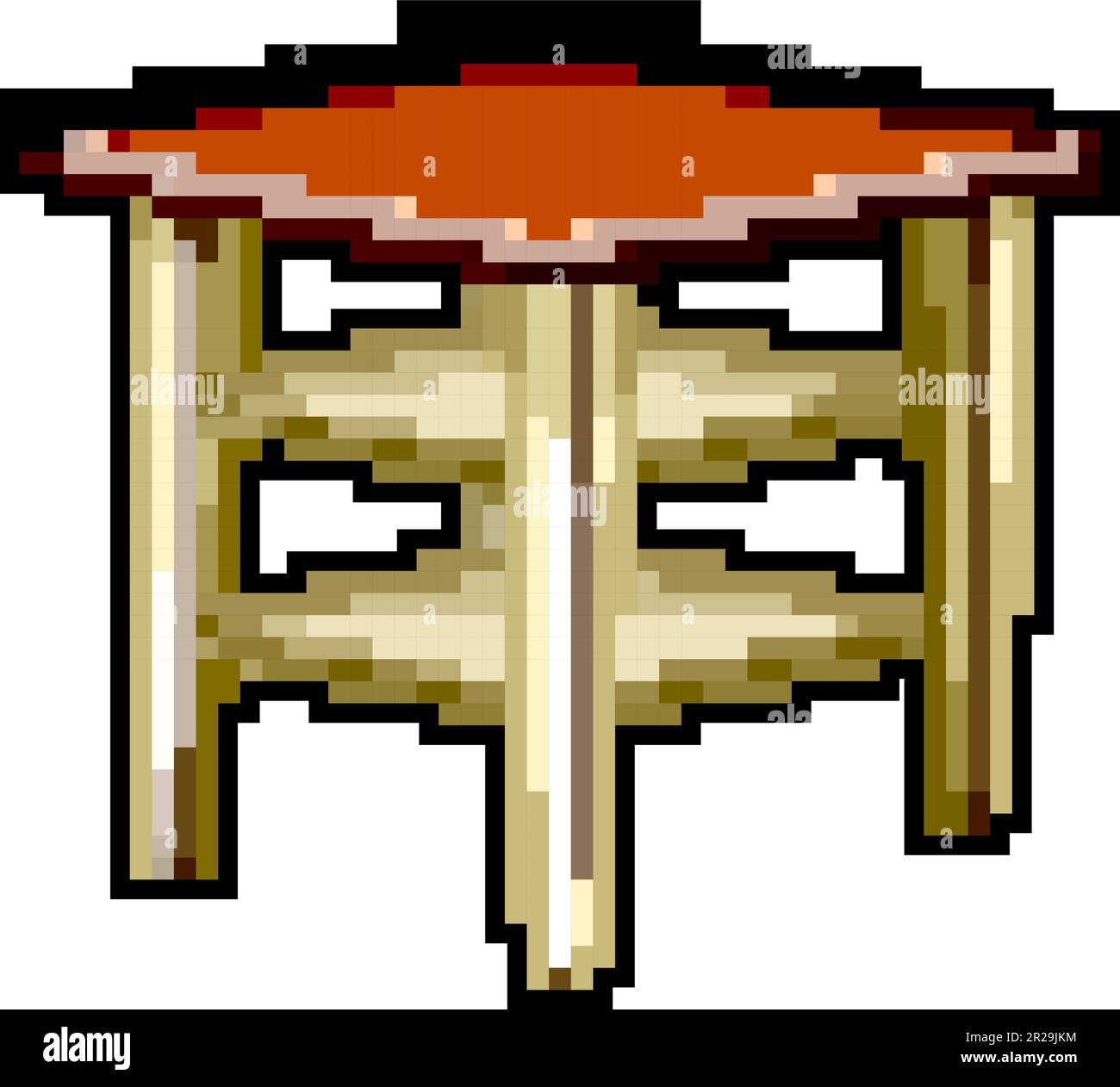 room table dining game pixel art vector illustration Stock Vector Image ...