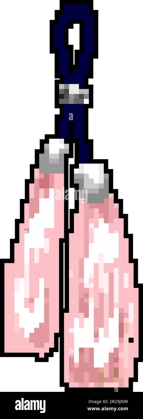 fringe tassel rope game pixel art vector illustration Stock Vector ...
