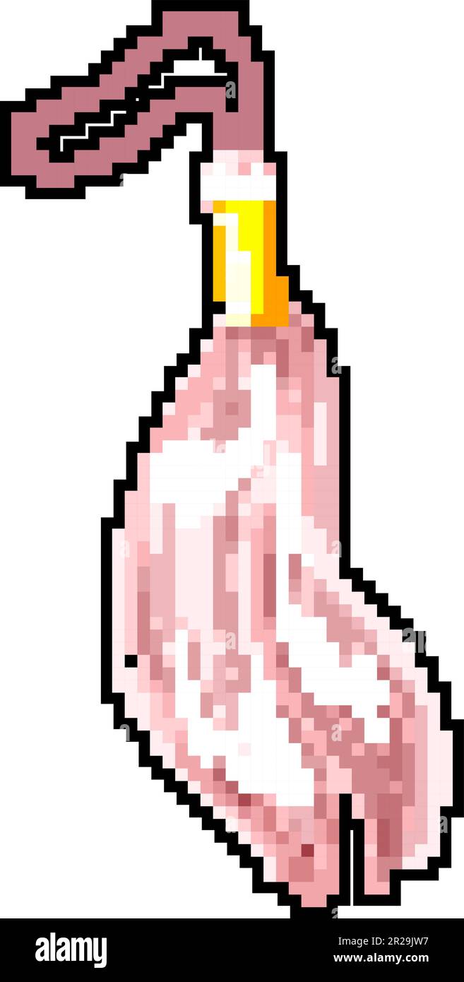 decorative tassel rope game pixel art vector illustration Stock Vector ...