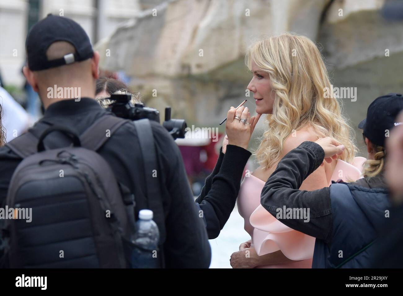 Rome, Italy. 17th May, 2023. Katherine Kelly Lang attends at the set of ...