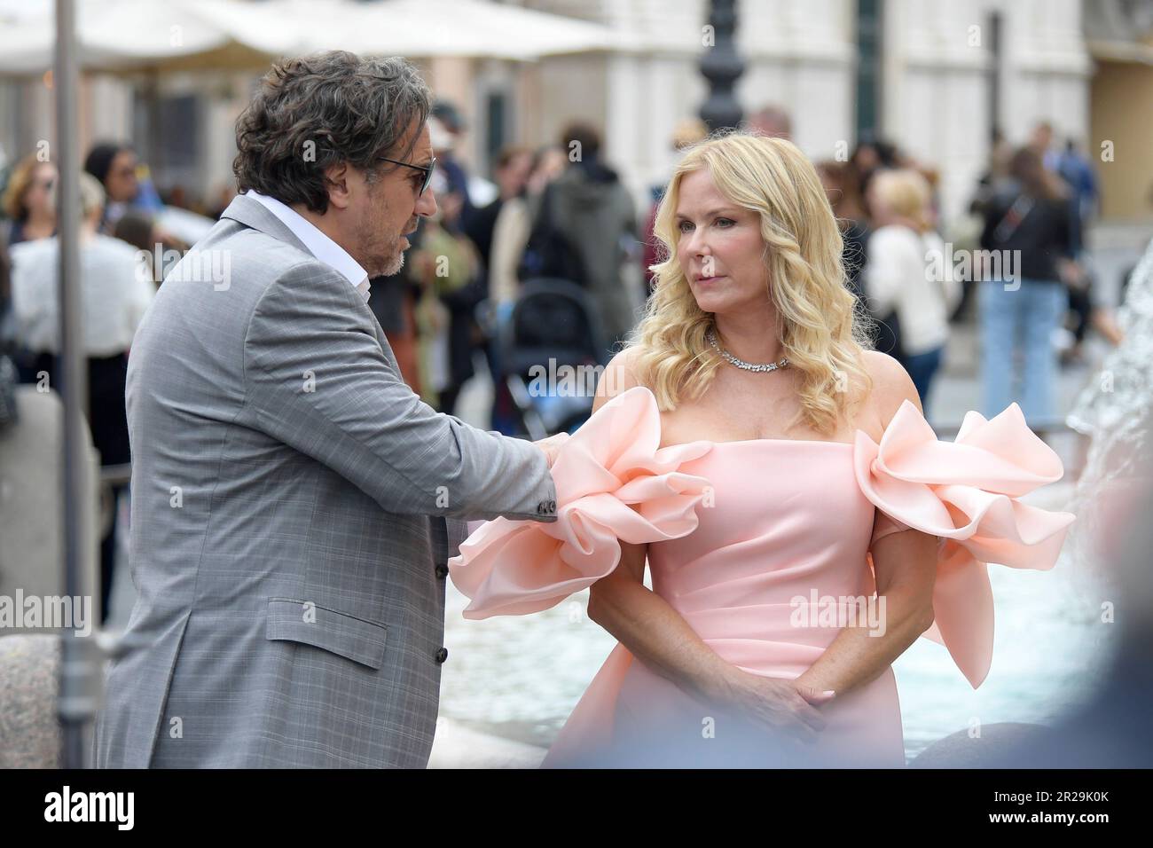 Rome, Italy. 17th May, 2023. Thorsten Kaye (L) and Katherine Kelly Lang ...