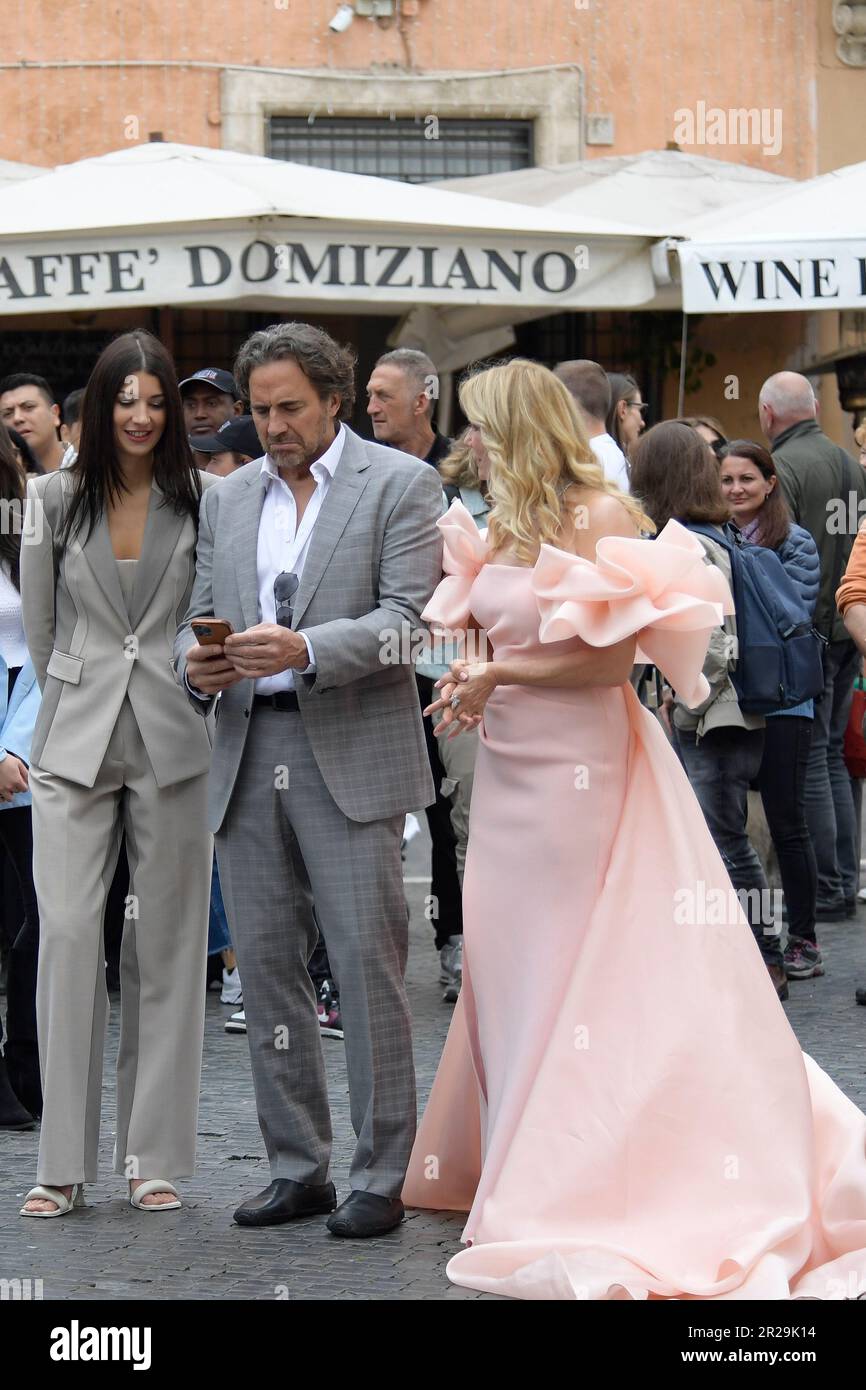 Rome, Italy. 17th May, 2023. GInevra Lamborghini (L), Thorsten Kaye (C ...