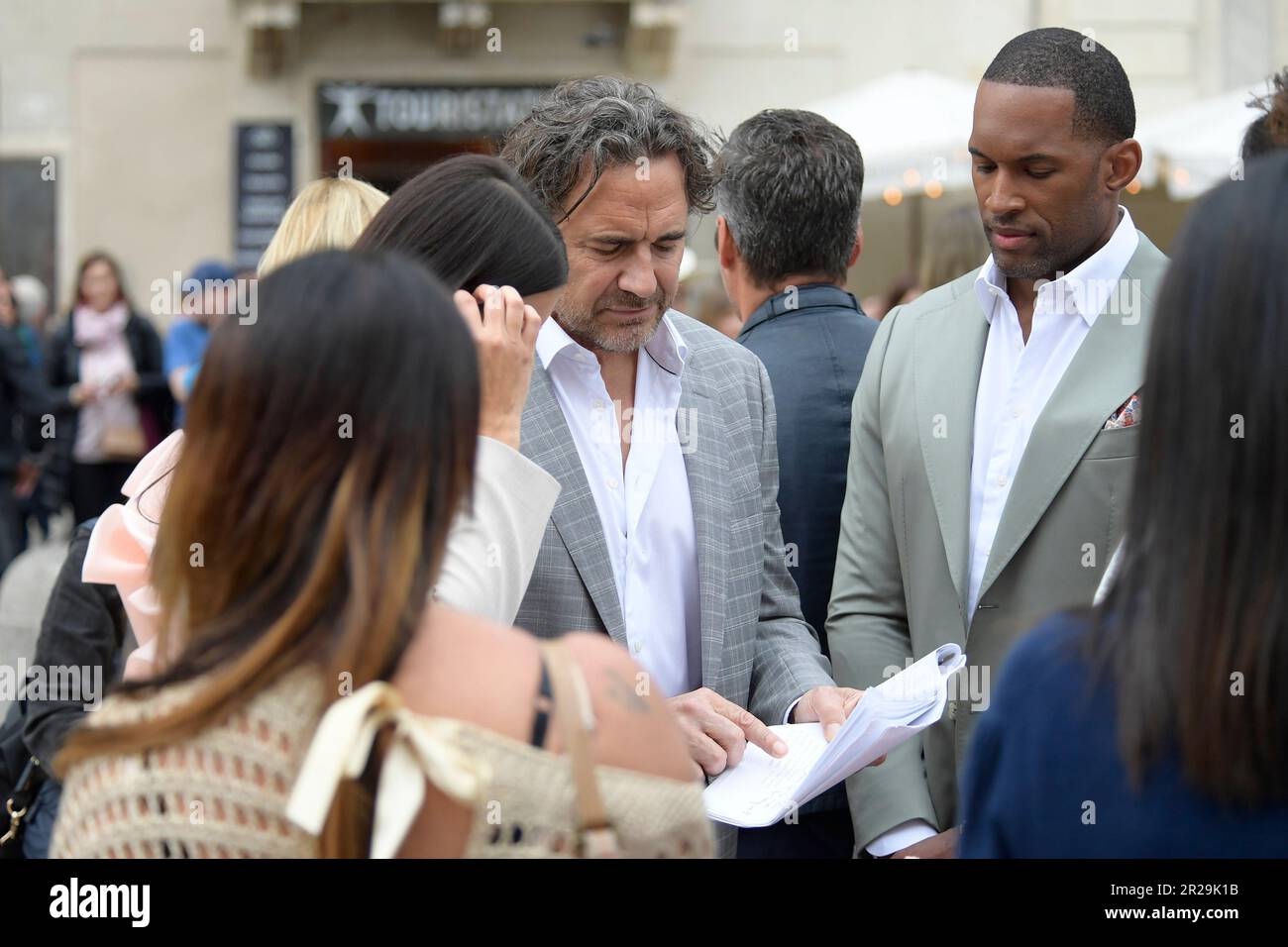 Rome, Italy. 17th May, 2023. Thorsten Kaye (L) and Lawrence Saint ...