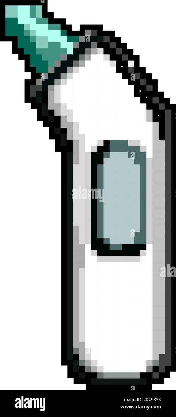 virus thermometer game pixel art vector illustration Stock Vector Image ...