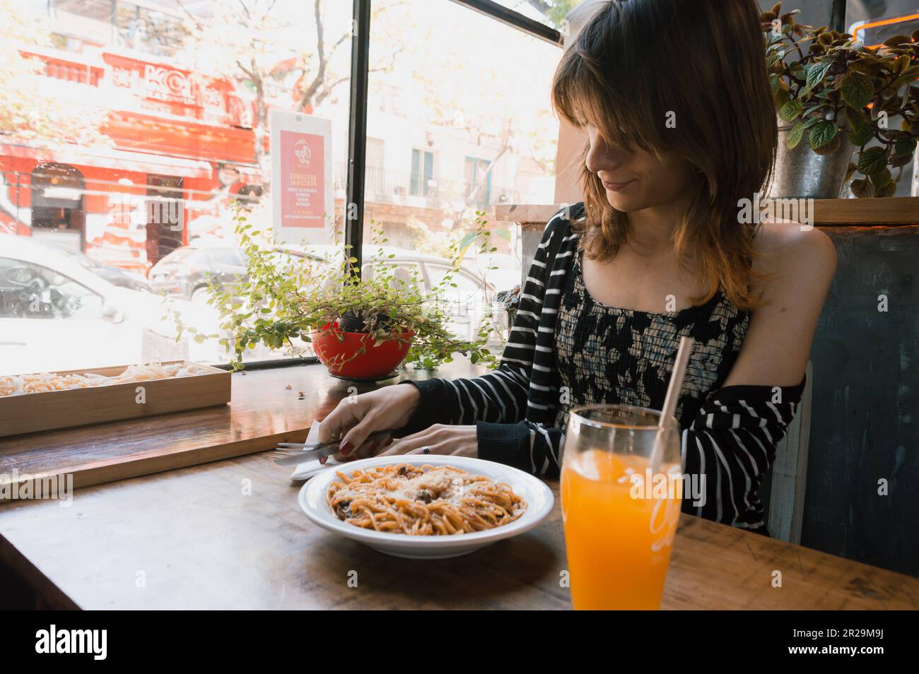 young transgender latina woman of argentinian ethnicity, in a ...