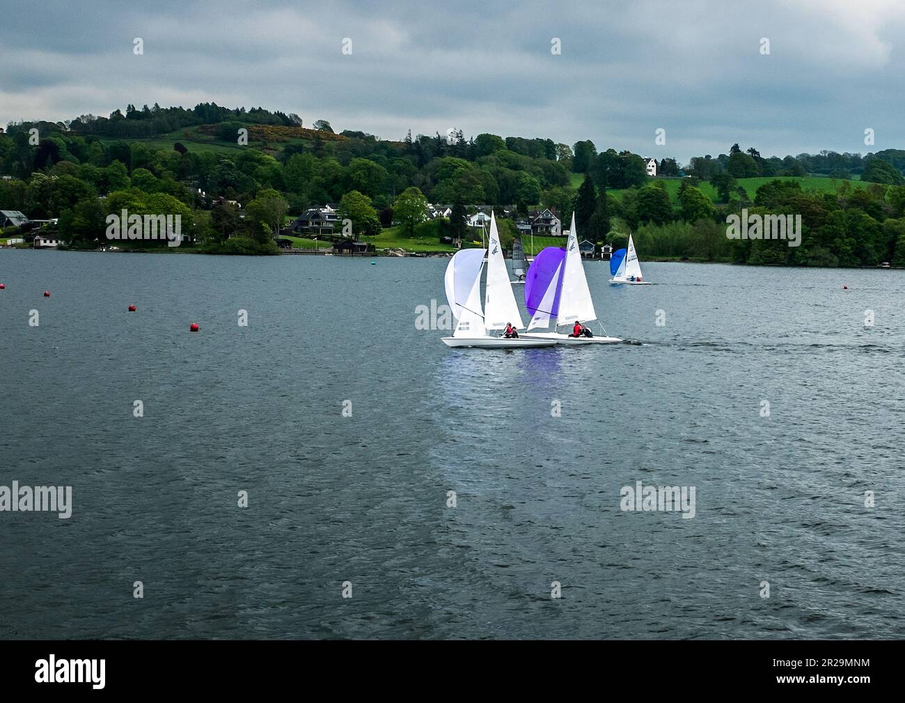 Sailing is one of many activities on Lake Windermere Stock Photo - Alamy