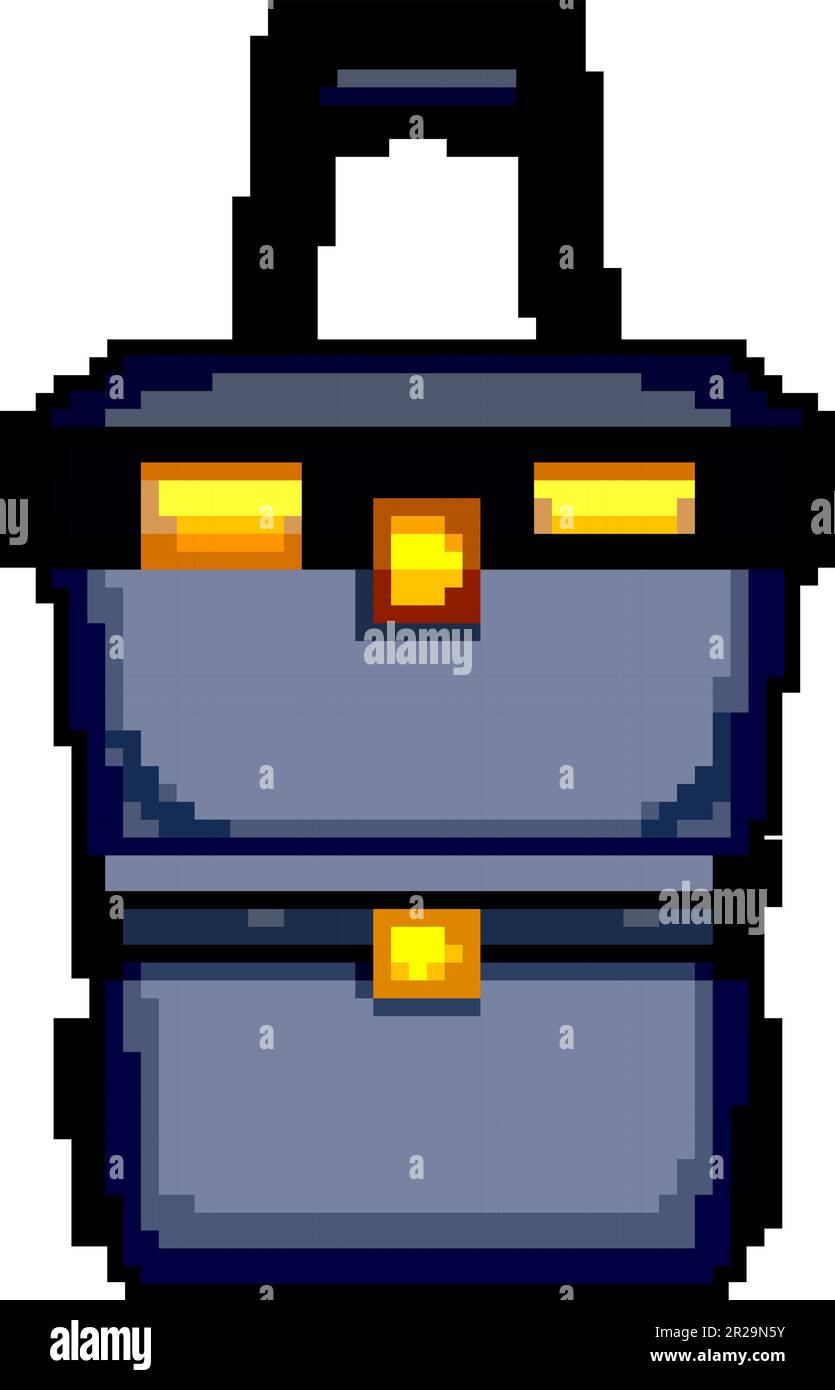 box toolbox repair game pixel art vector illustration Stock Vector ...