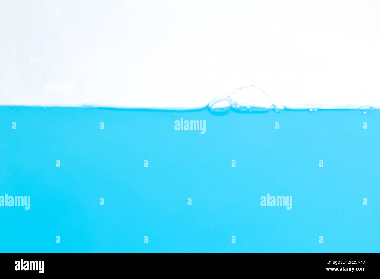Water splash. Aqua flowing in waves and bubbles . on white background ...