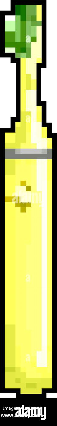 paste tooth brush game pixel art vector illustration Stock Vector Image ...