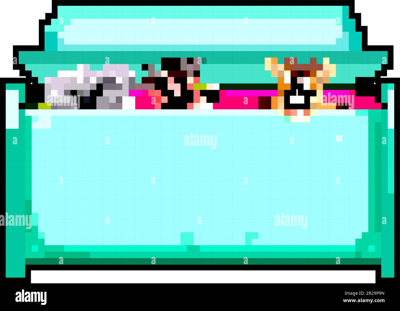 play toy box game pixel art vector illustration Stock Vector Image ...