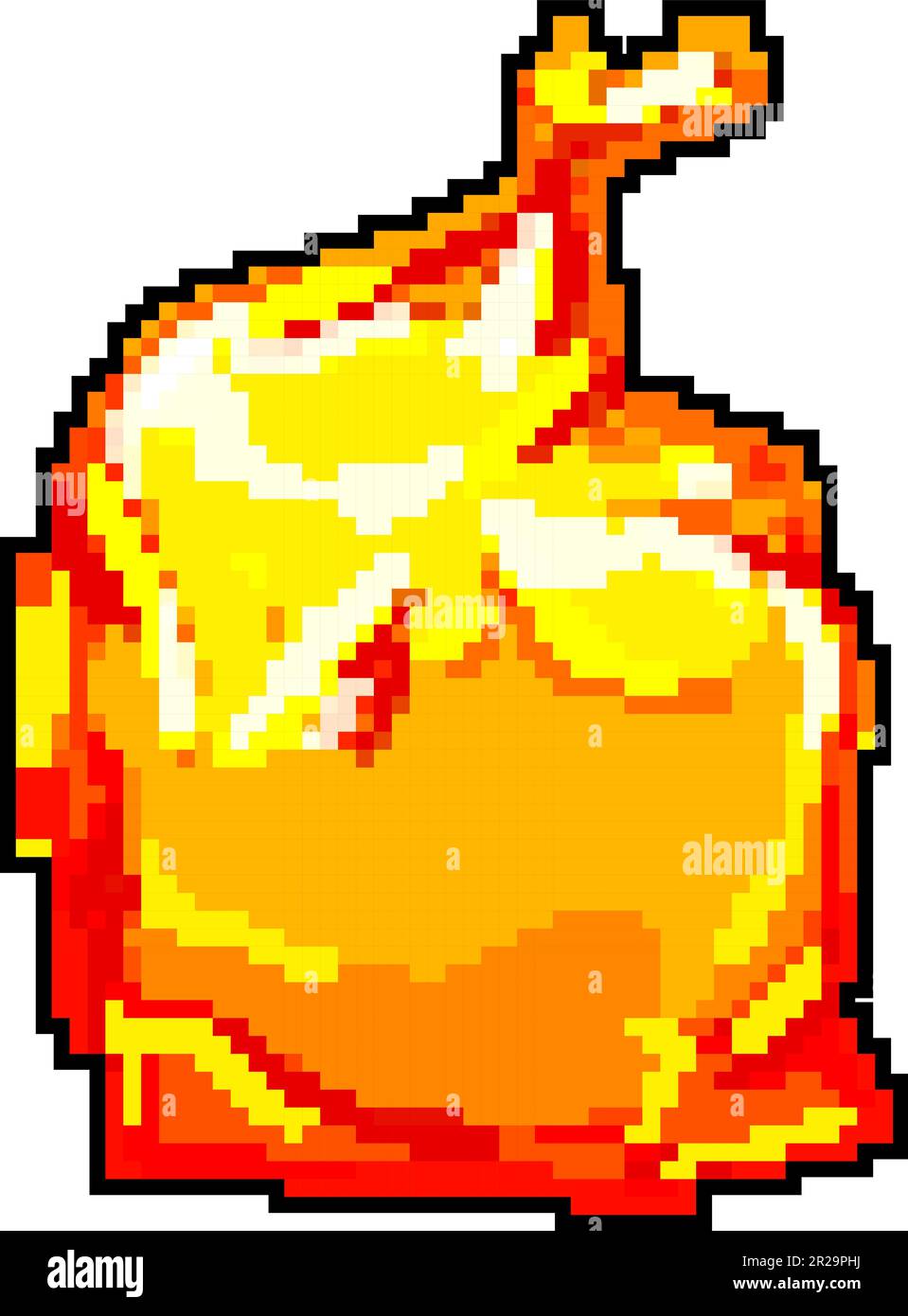 recycle trash bag game pixel art vector illustration Stock Vector Image ...