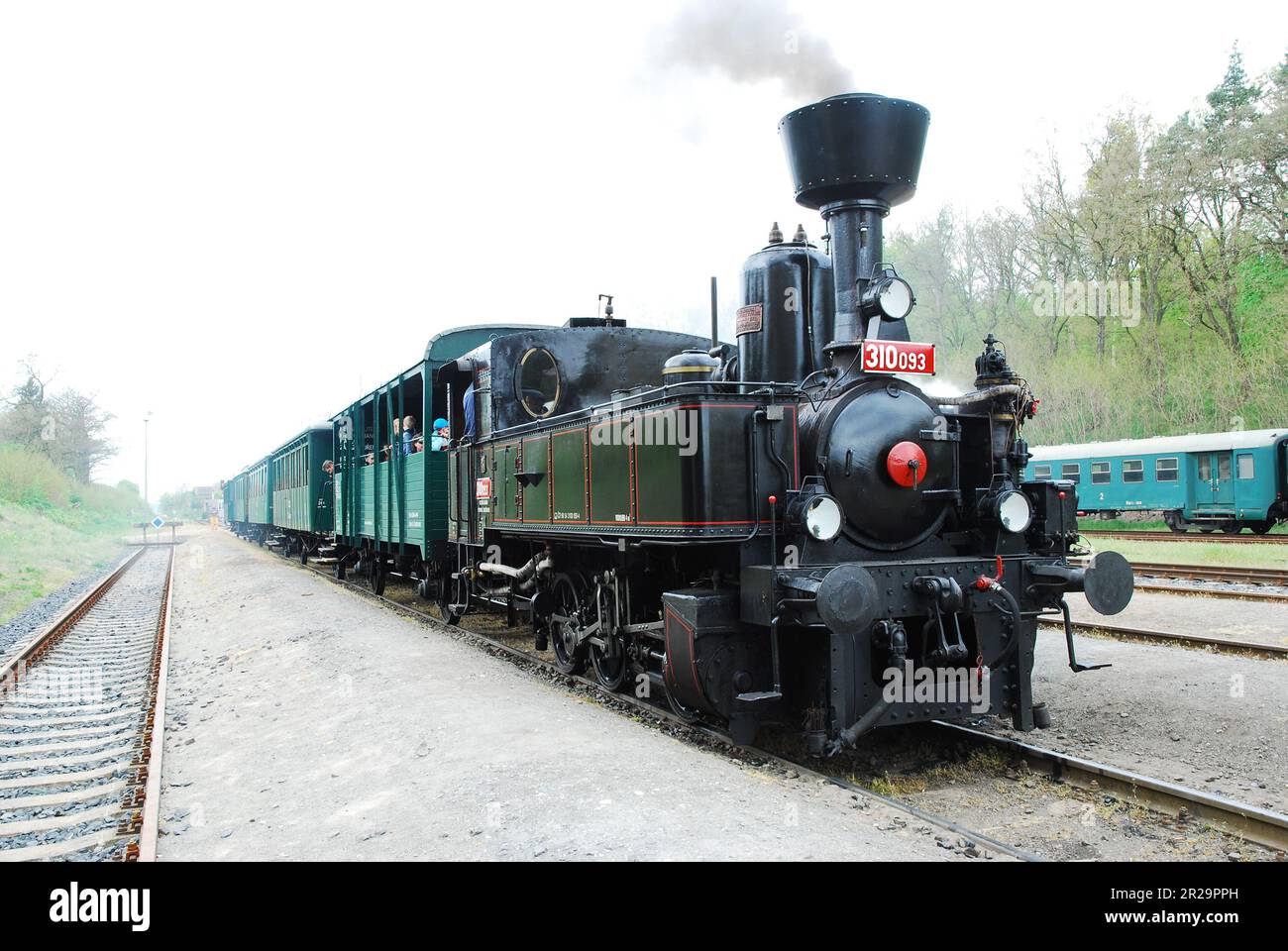 Historic steam locomotive CSD 310.093, nick name "Kafemlejnek" = coffee ...