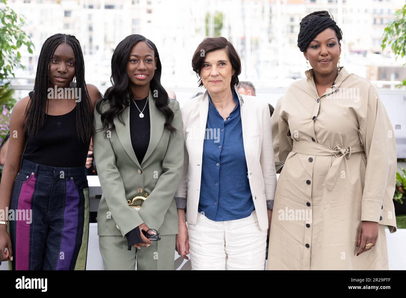 Cannes, France. 18th May, 2023. Suzy Bemba, Catherine Corsini and ...