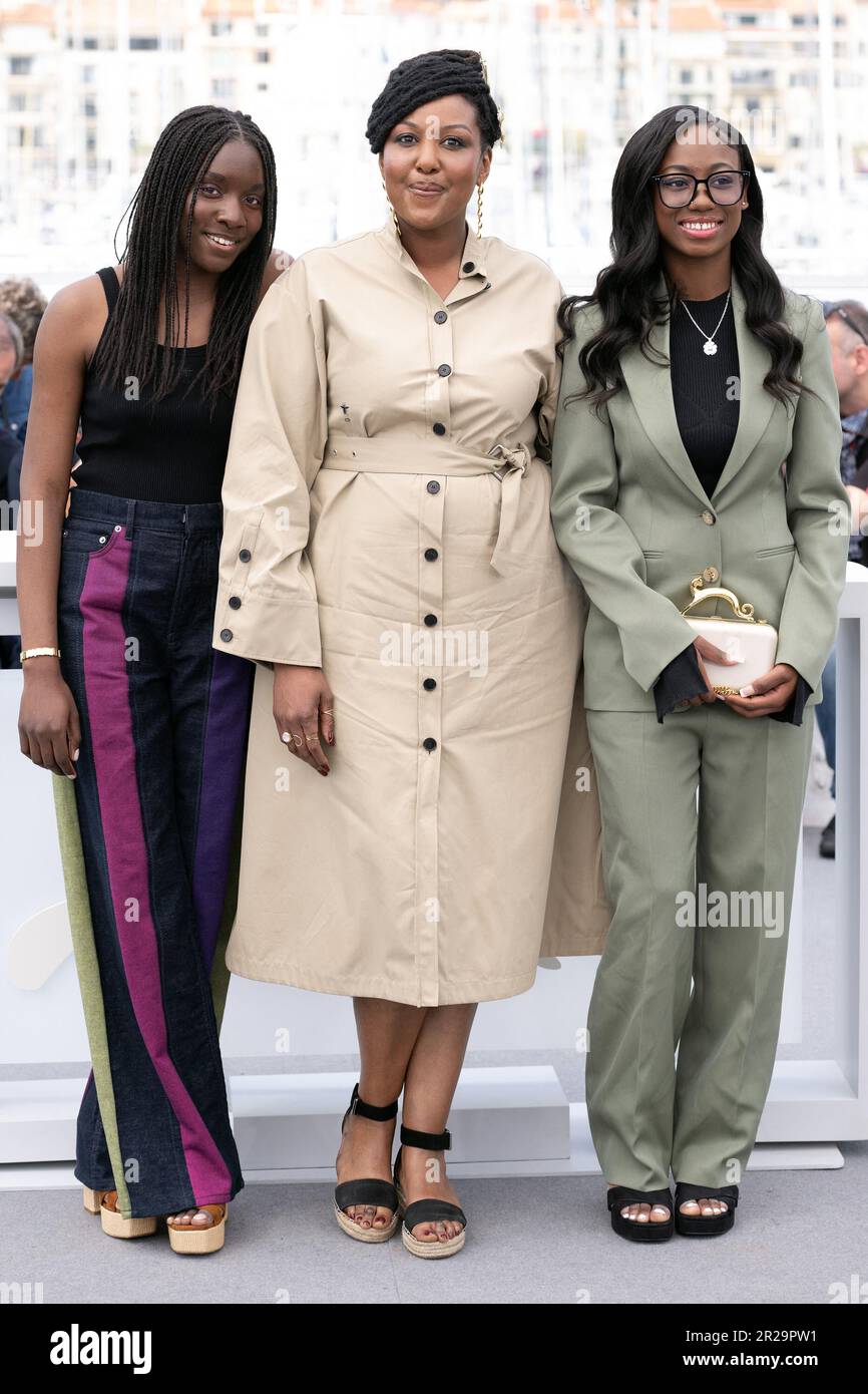 Cannes, France. 18th May, 2023. Suzy Bemba, Aissatou Diallo Sagna and ...