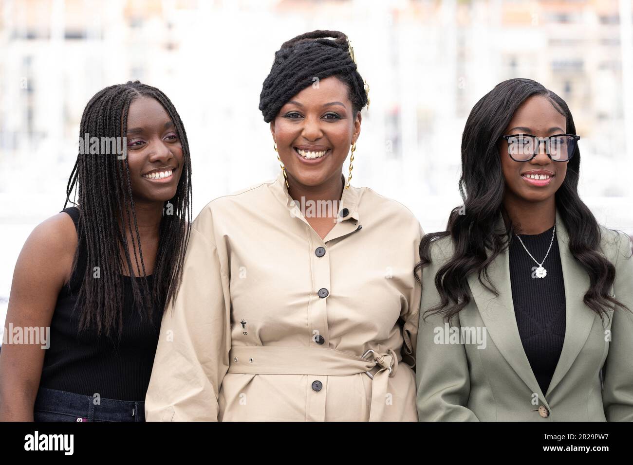 Cannes, France. 18th May, 2023. Suzy Bemba, Aissatou Diallo Sagna and ...