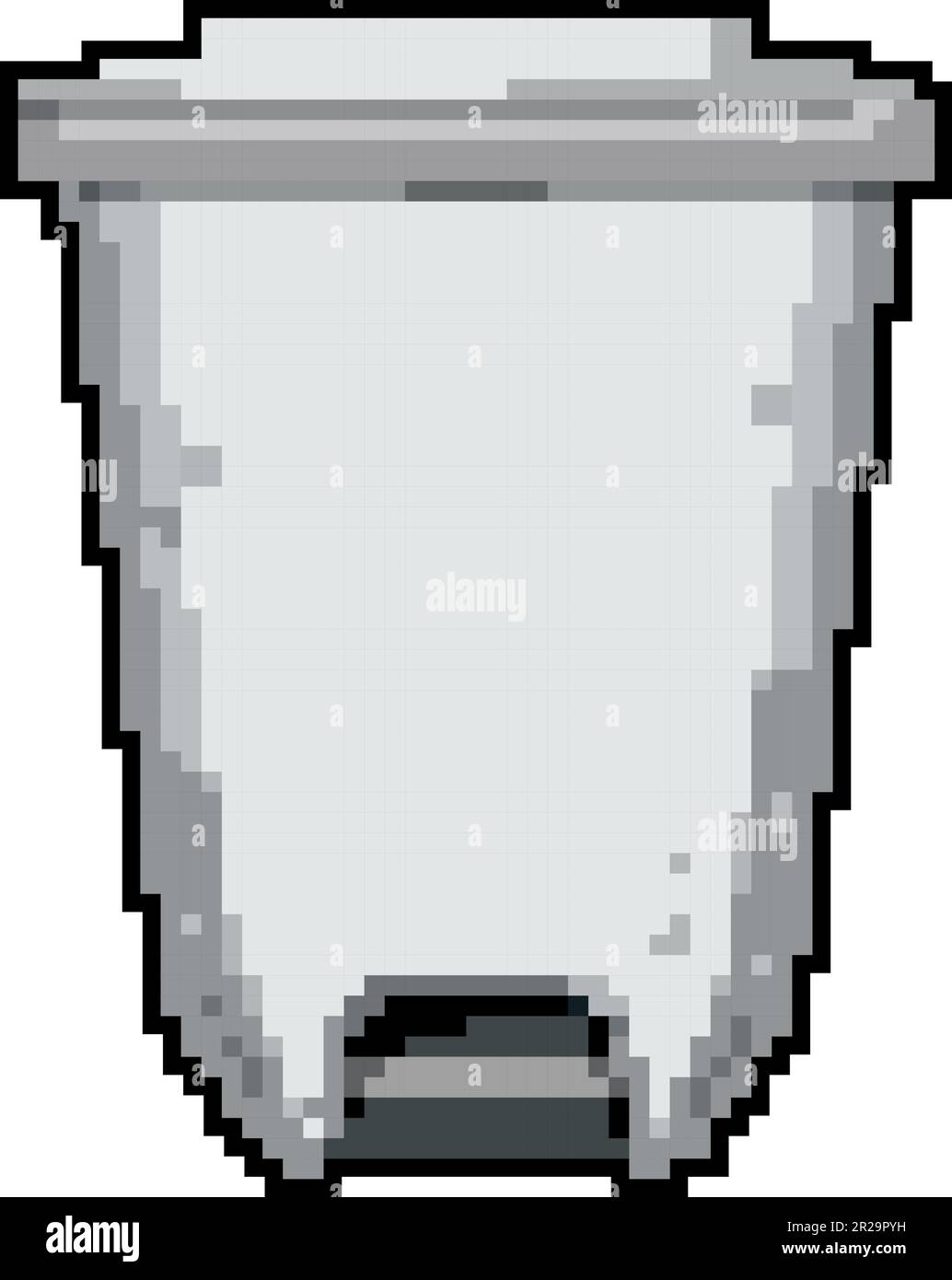 rubbish trash bin garbage game pixel art vector illustration Stock ...