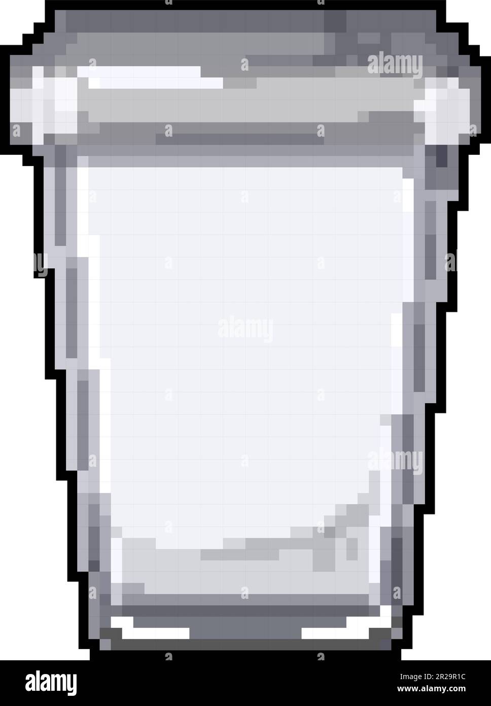 basket trash bin garbage game pixel art vector illustration Stock ...