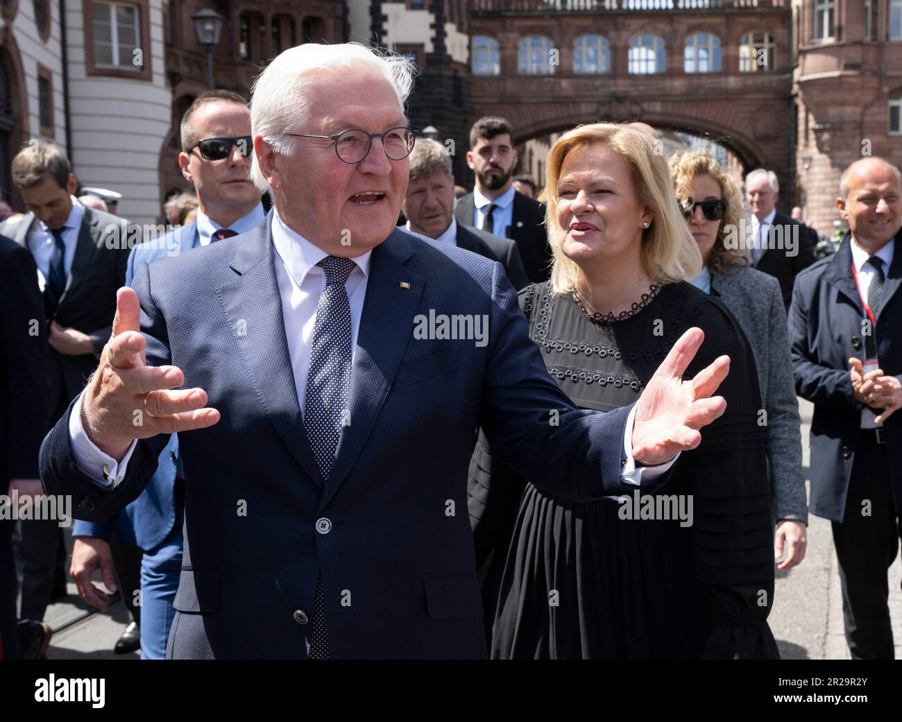 18 May 2023, Hesse, Frankfurt/Main: Federal President Frank-Walter ...