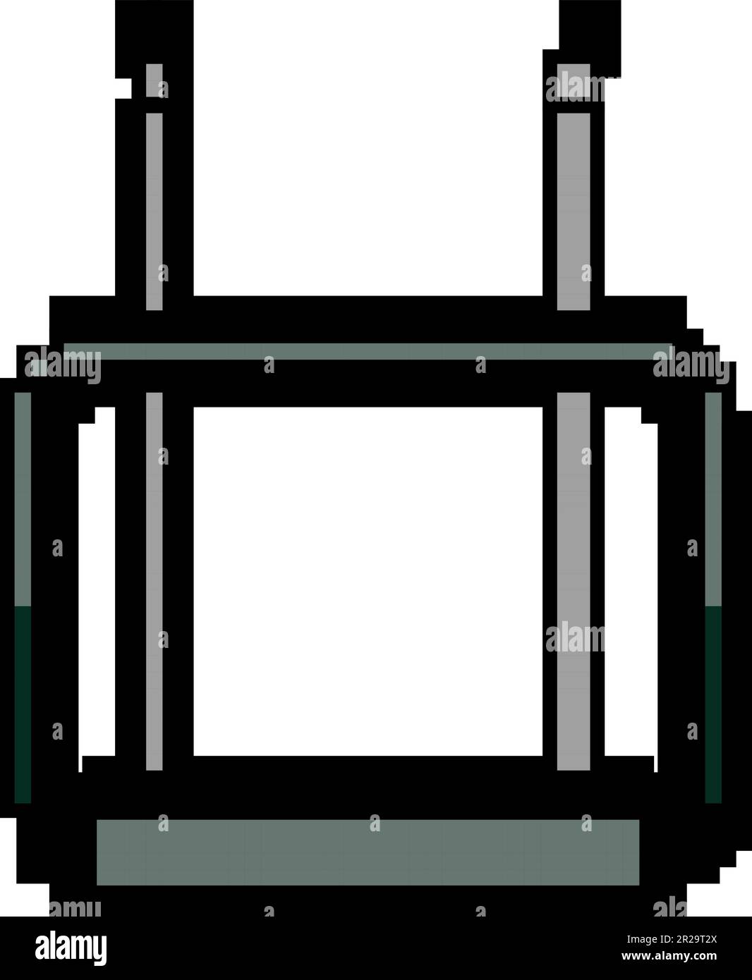 old tv antenna game pixel art vector illustration Stock Vector Image ...