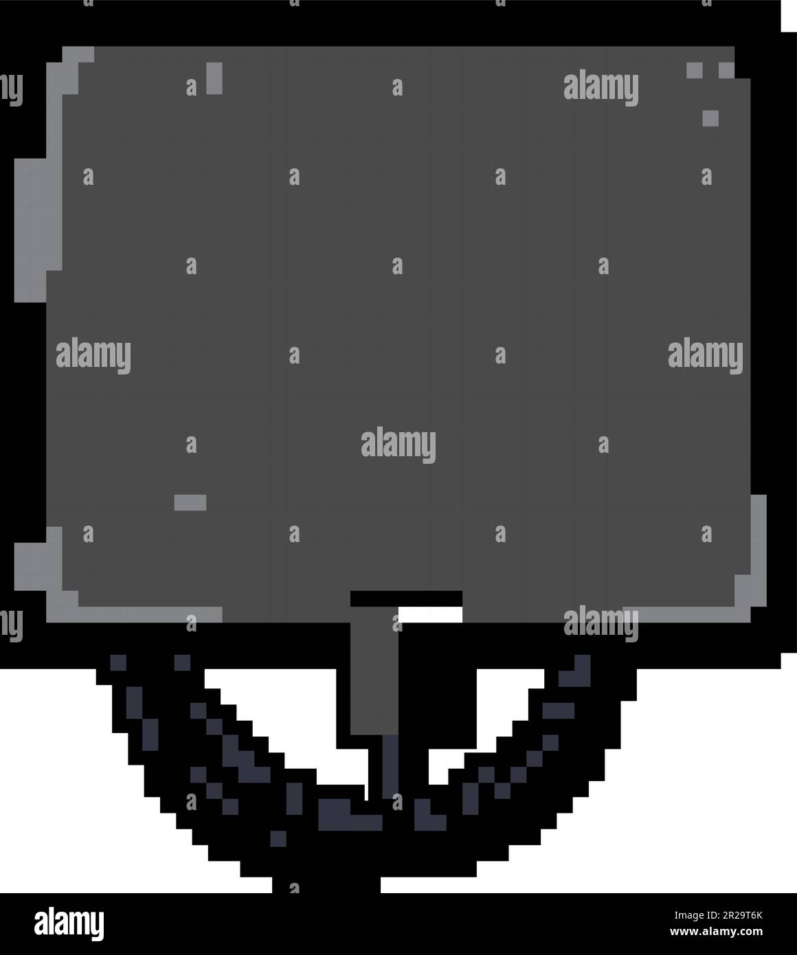 retro tv antenna game pixel art vector illustration Stock Vector Image ...