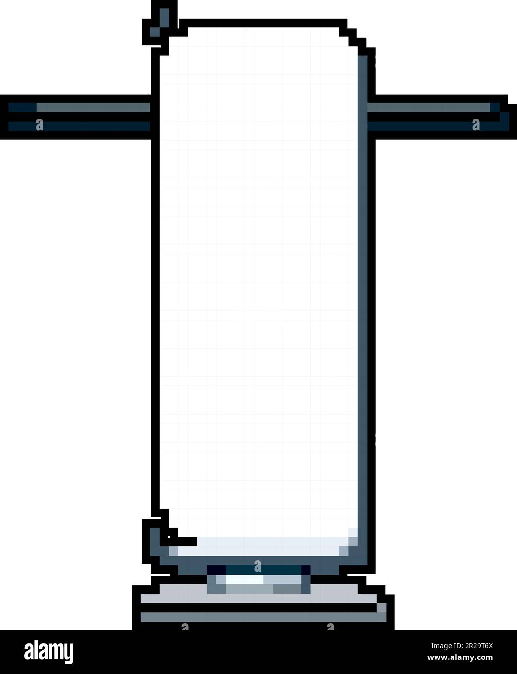 screen tv antenna game pixel art vector illustration Stock Vector Image ...