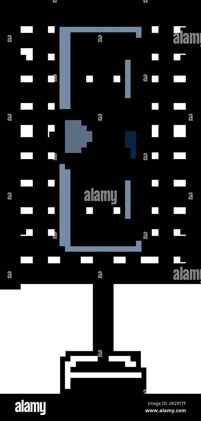 channel tv antenna game pixel art vector illustration Stock Vector ...