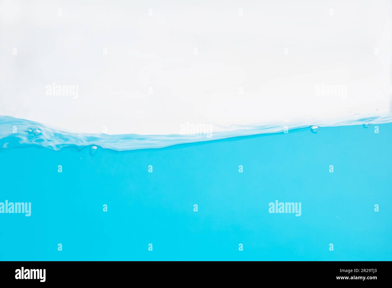 Water splash. Aqua flowing in waves and bubbles . on white background ...