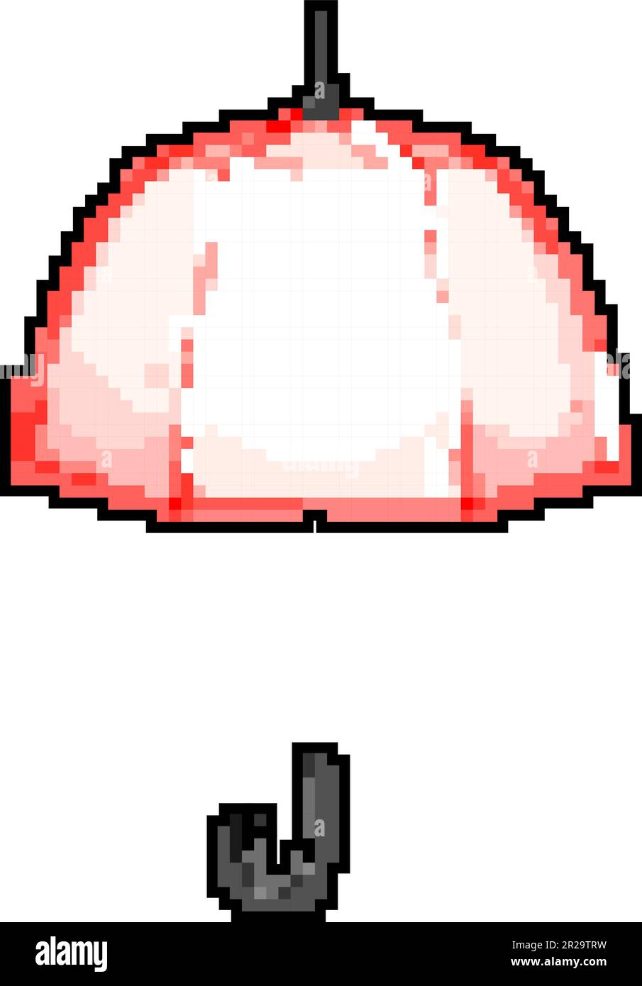 summer umbrella rain game pixel art vector illustration Stock Vector ...