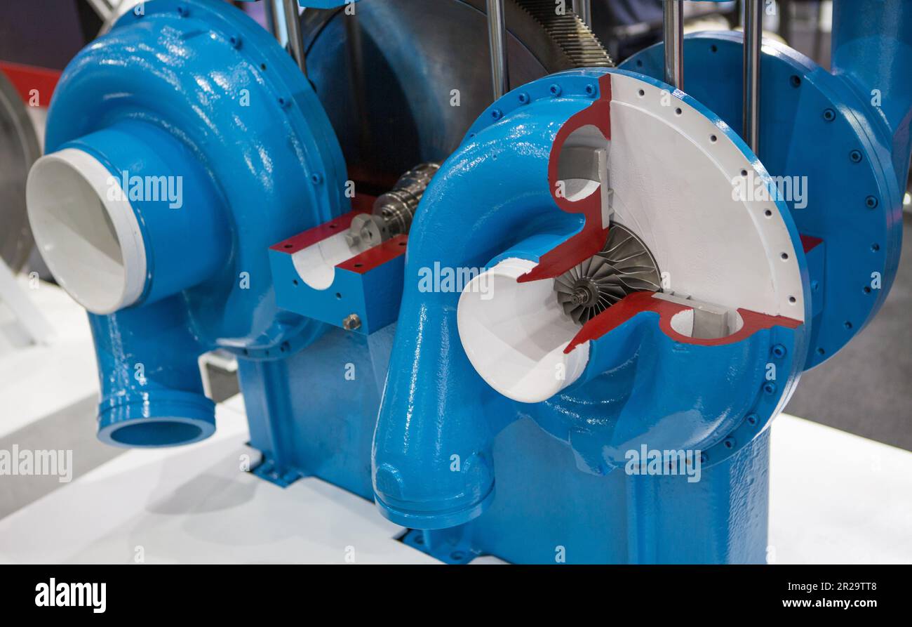 Cut-away show cross section of industry centrifugal pump Stock Photo ...