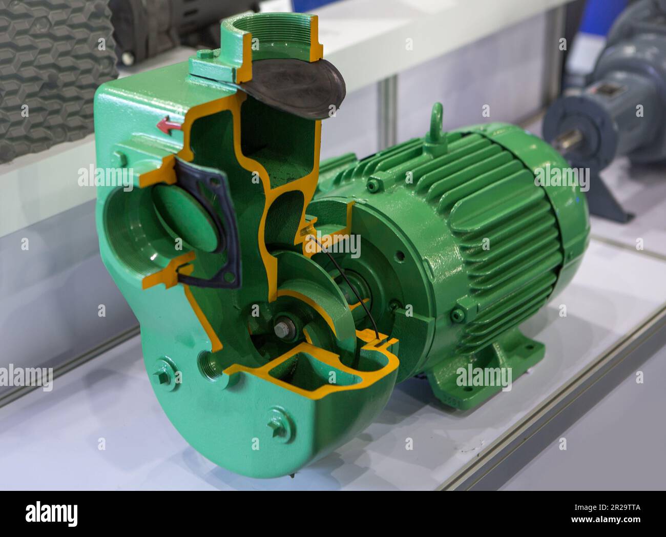 Cut-away show cross section of industry centrifugal pump Stock Photo ...