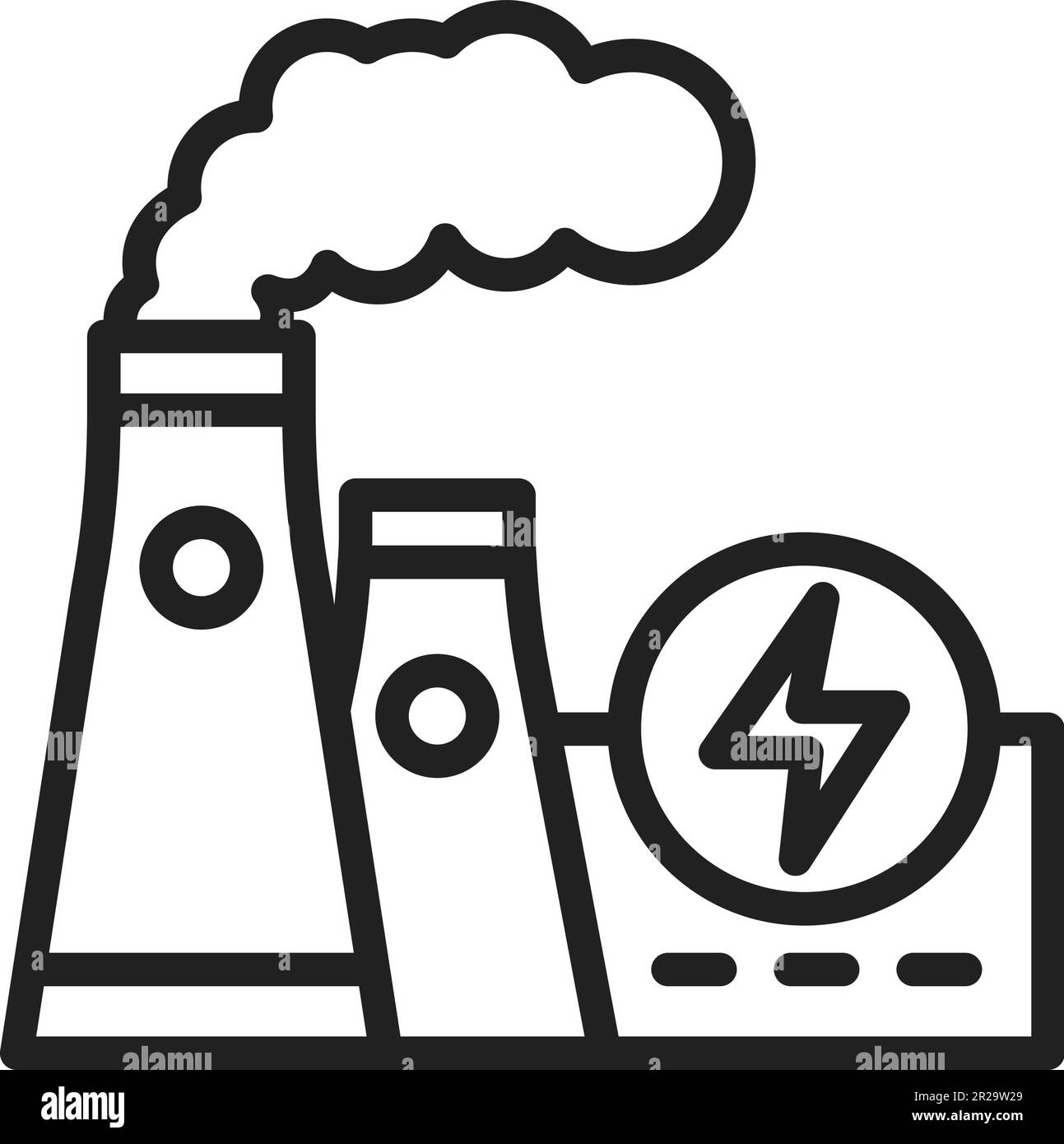 Power station electrical plant Black and White Stock Photos & Images ...