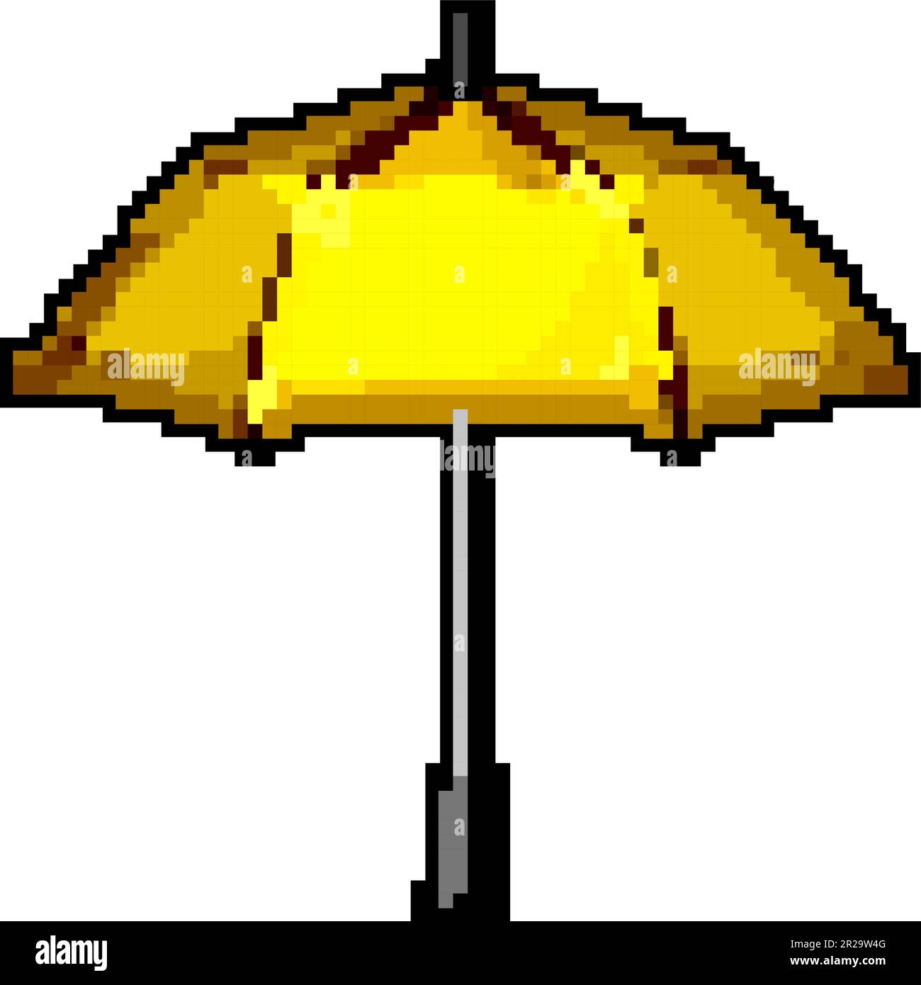 spring umbrella rain game pixel art vector illustration Stock Vector ...