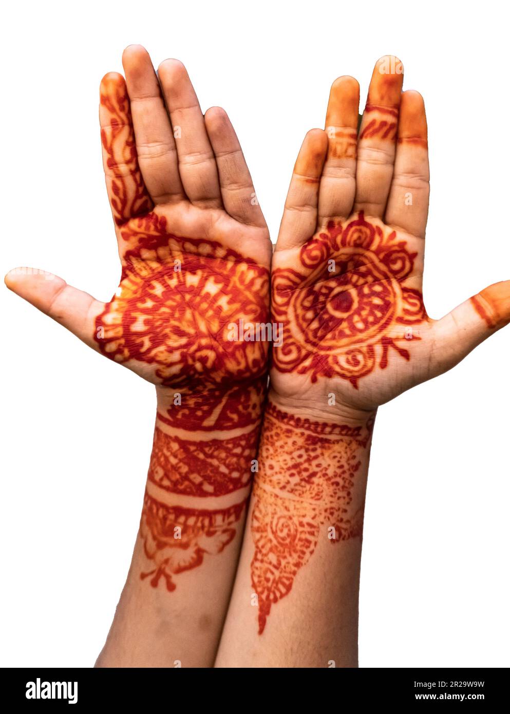 Woman's hand with traditional mehendi henna ornament. Drawing henna ...