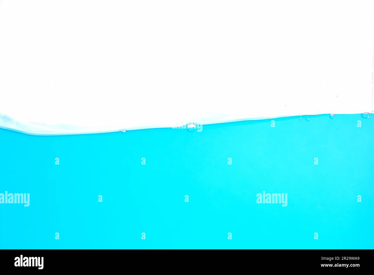 Water splash. Aqua flowing in waves and bubbles . on white background ...